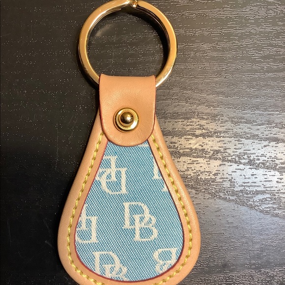 Dooney & Bourke | Accessories | Dooneybourke Leathercanvas Keychain Fob ...